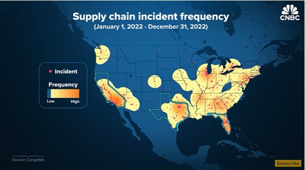 Cargo Theft Up 57% in 2023